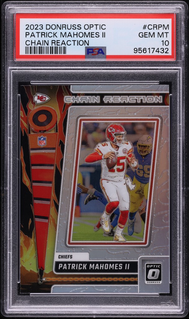 2023 Donruss Optic Chain Reaction Patrick Mahomes II #CR-PM PSA 10 GEM ...