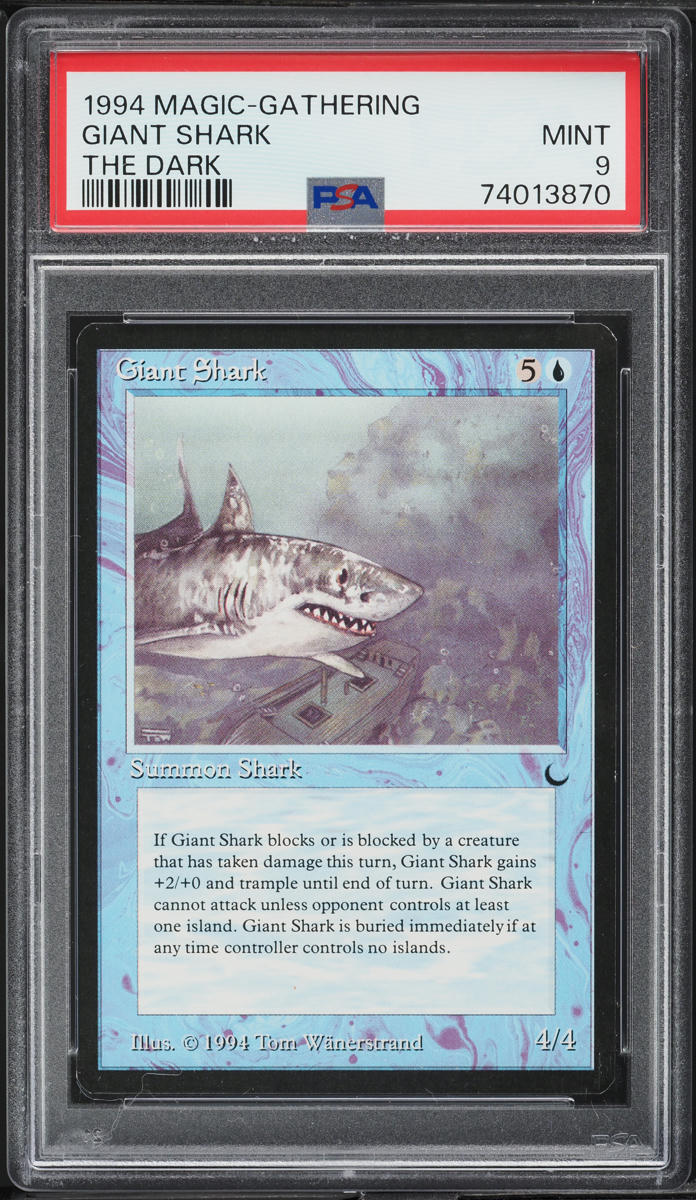 1994 Magic The Gathering MTG The Dark Giant Shark PSA 9 MINT on ...