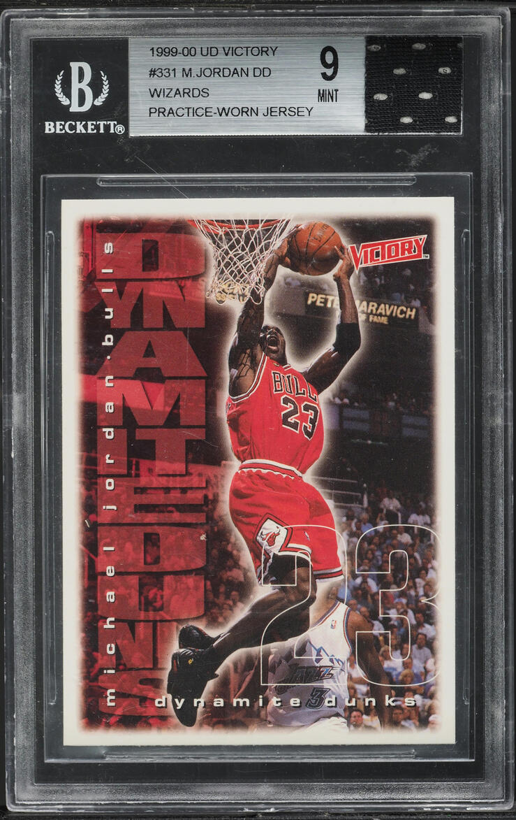 1999 Upper Deck Victory Michael Jordan PATCH #331 BGS 9 MINT on ...