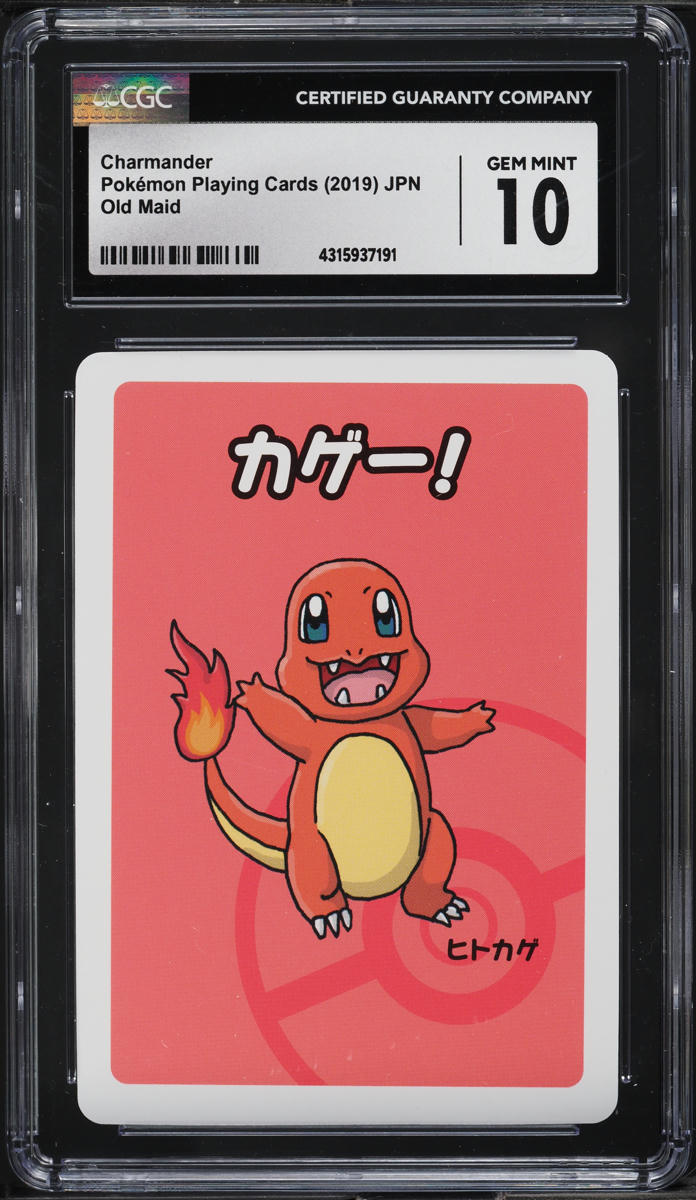 2019 Pokemon Japanese Old Maid Playing Cards Charmander CGC 10 GEM MINT on Fanatics Collect