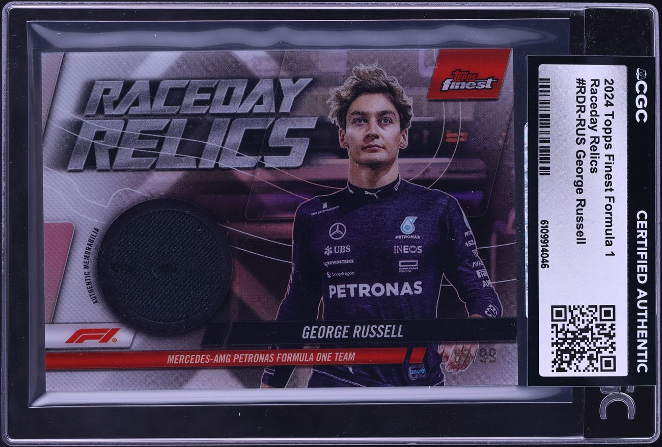 2024 Finest Formula 1 F1 Raceday George Russell PATCH /99 #RDR-RUS CGC ...