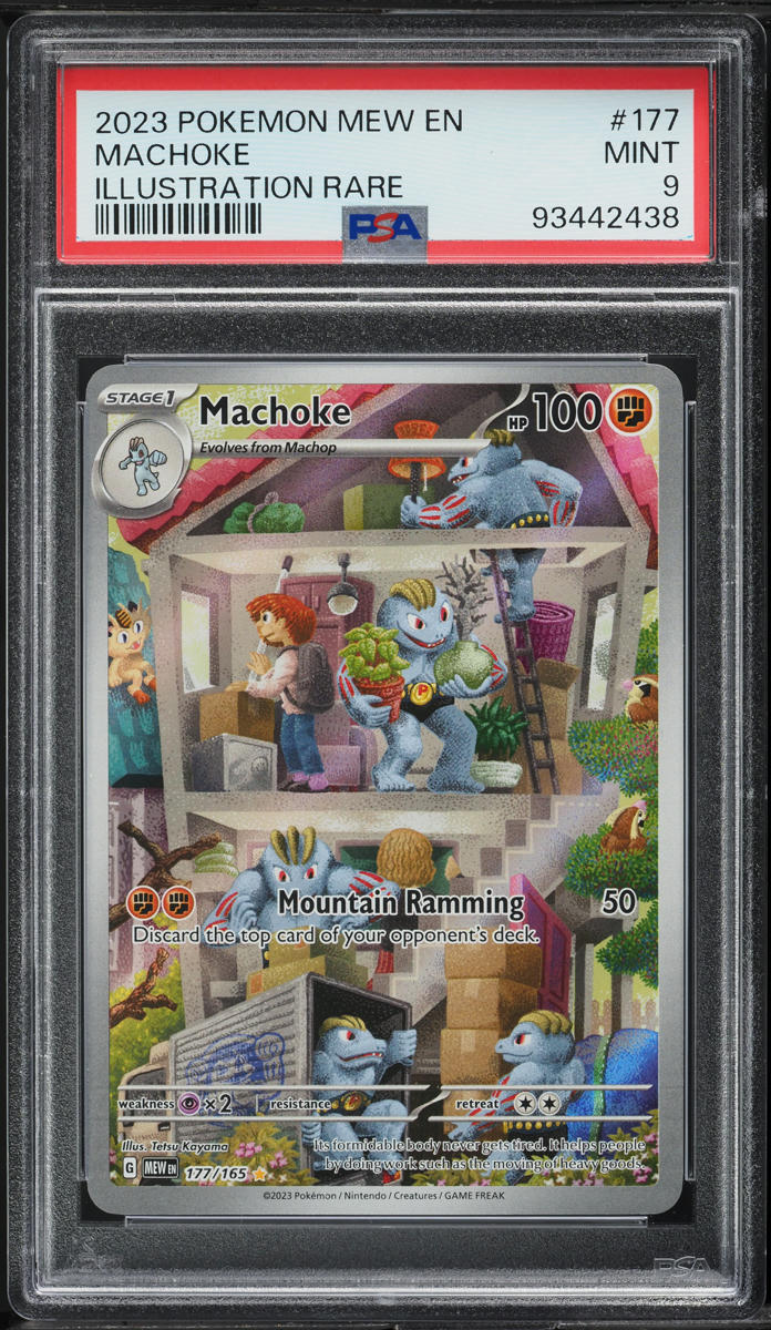 2023 Pokemon Scarlet & Violet 151 Illustration Rare Machoke #177 PSA 9 MINT on Fanatics Collect