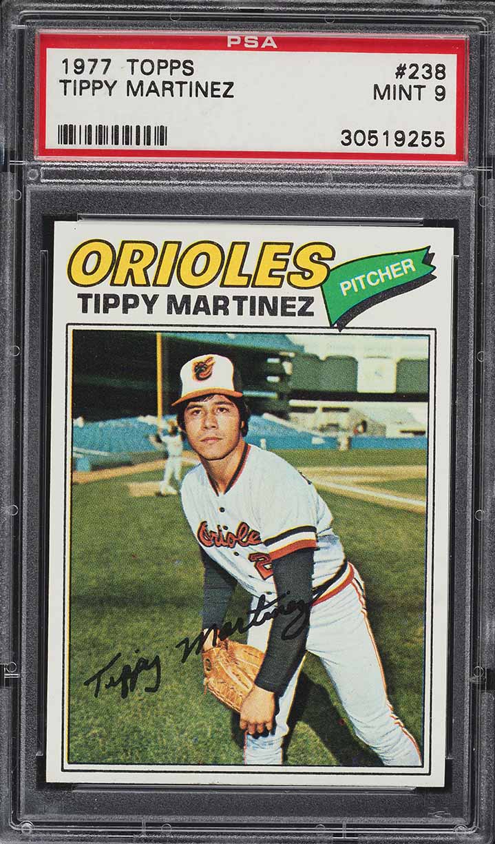 1977 Topps Tippy Martinez #238 PSA 9 MINT on Fanatics Collect