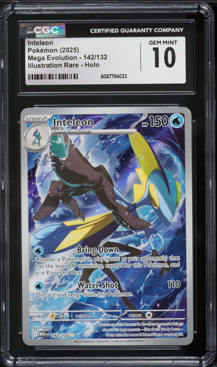 2025 Pokemon Mega Evolution IR Inteleon #142 CGC 10 GEM MINT on ...