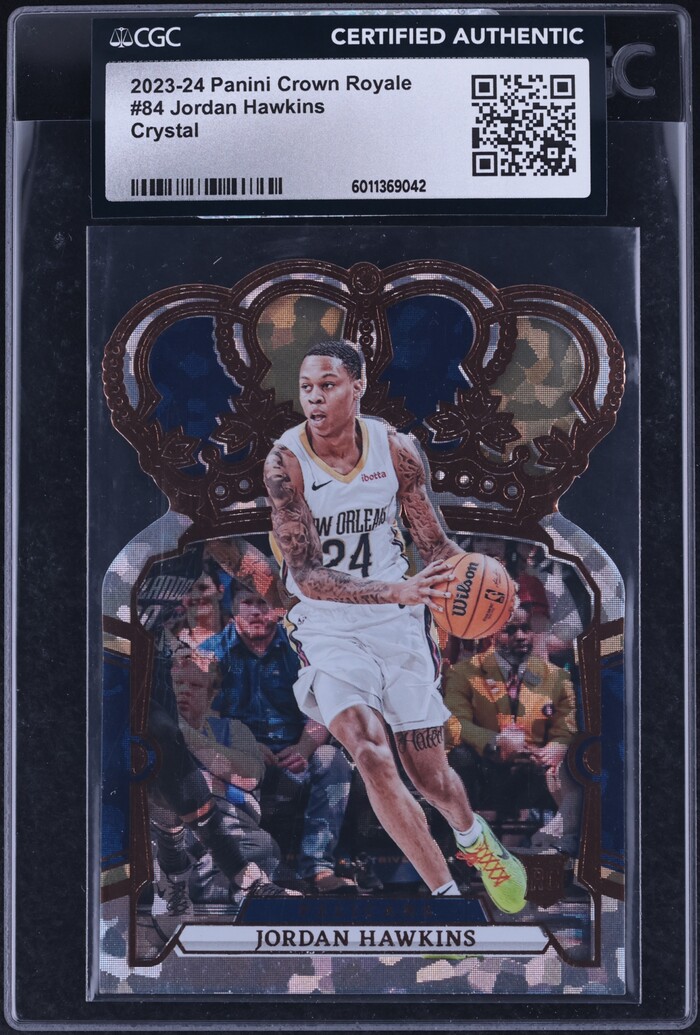 2023 Crown Royale Crystal Jordan Hawkins ROOKIE #84 CGC AUTH on ...