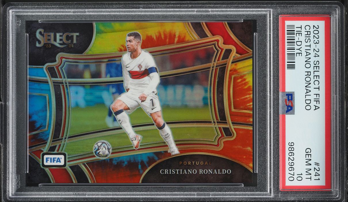 2023 Select Field Level FIFA Tie-Dye Cristiano Ronaldo /30 #241 PSA 10 ...