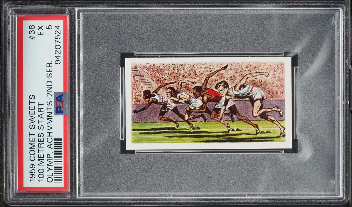 1959 Comet Sweets Olympic Achievements 100 M 2nd Series Jesse Owens #38 ...