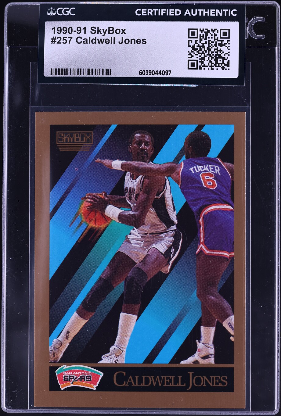 1990 Skybox Basketball Caldwell Jones #257 CGC AUTH on Fanatics Collect