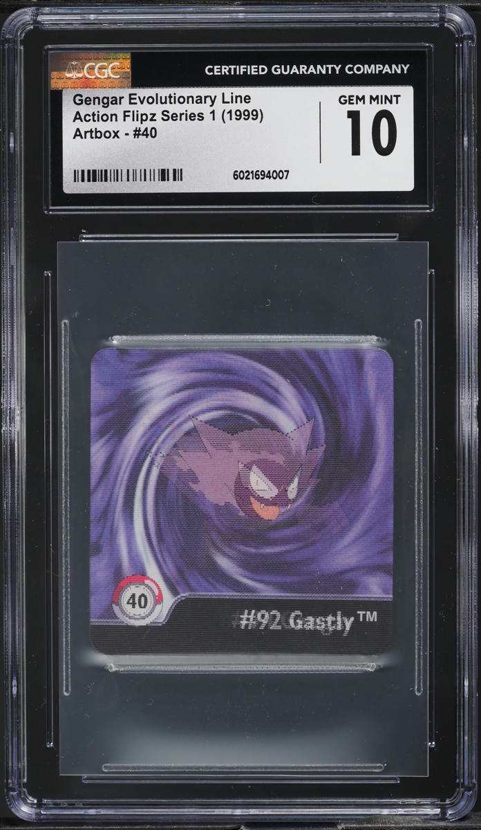 1999 Pokemon Action Flipz Series 1 Gengar Evolutionary Line #40 CGC 10 ...