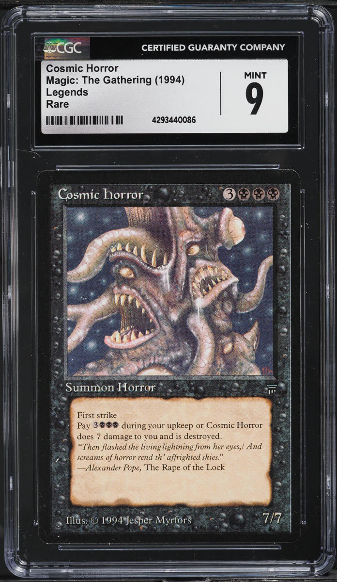 1994 Magic The Gathering MTG Legends Cosmic Horror CGC 9 MINT on ...