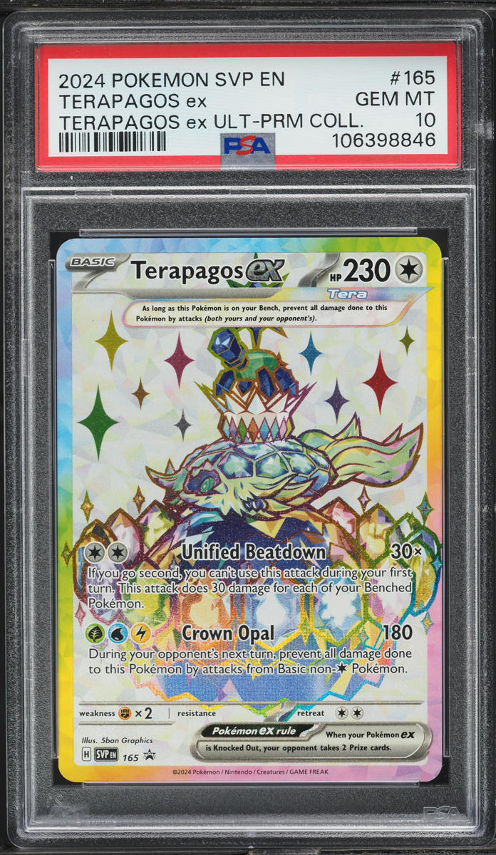 2024 Pokemon SV Black Star Promo Ultra-Premium Collection Terapagos Ex PSA 10 on Fanatics Collect