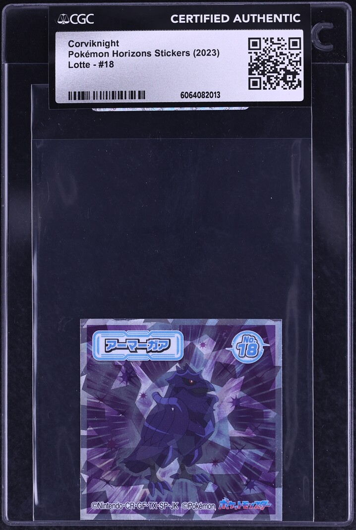 2023 Pokemon Japanese Horizons Stickers Corviknight #18 CGC AUTH on ...