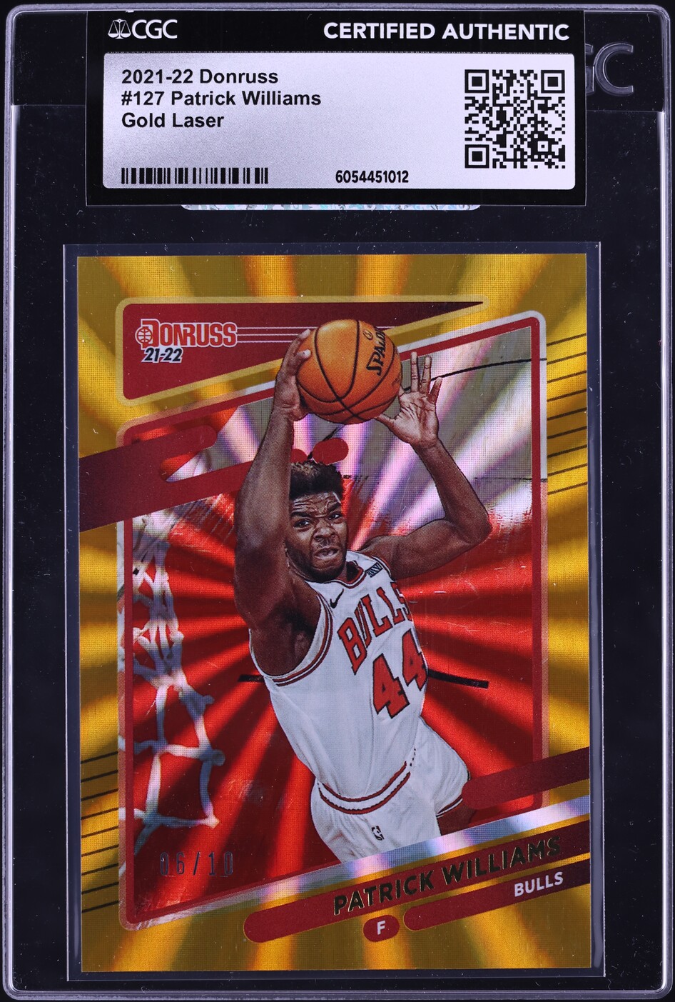 2021 Donruss Gold Laser Patrick Williams /10 #127 CGC AUTH on Fanatics ...