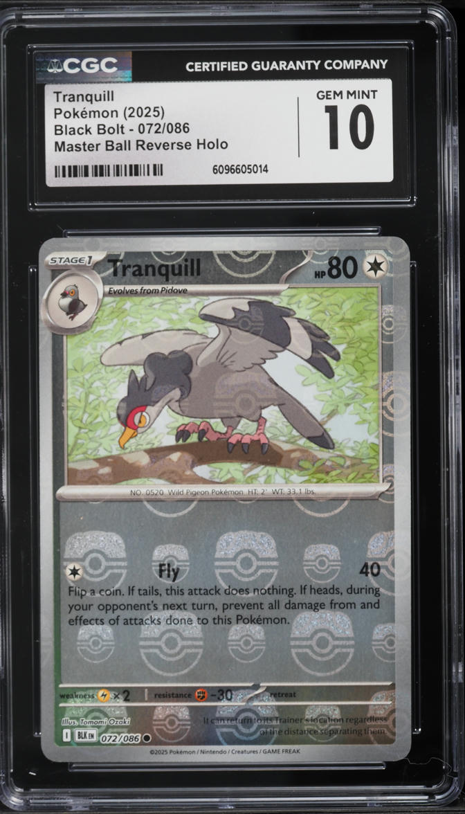 2025 Pokemon Scarlet & Violet Black Bolt Master Ball Reverse Holo ...