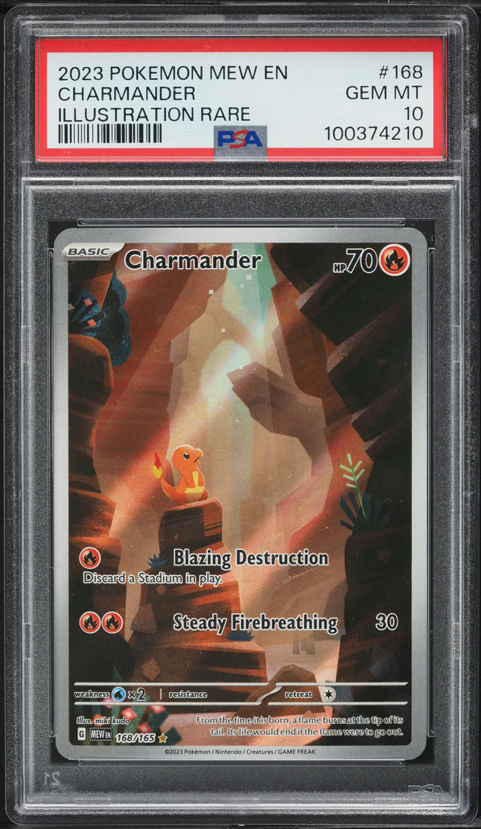 2023 Pokemon Scarlet & Violet 151 IR Charmander #168 PSA 10 GEM MINT on ...