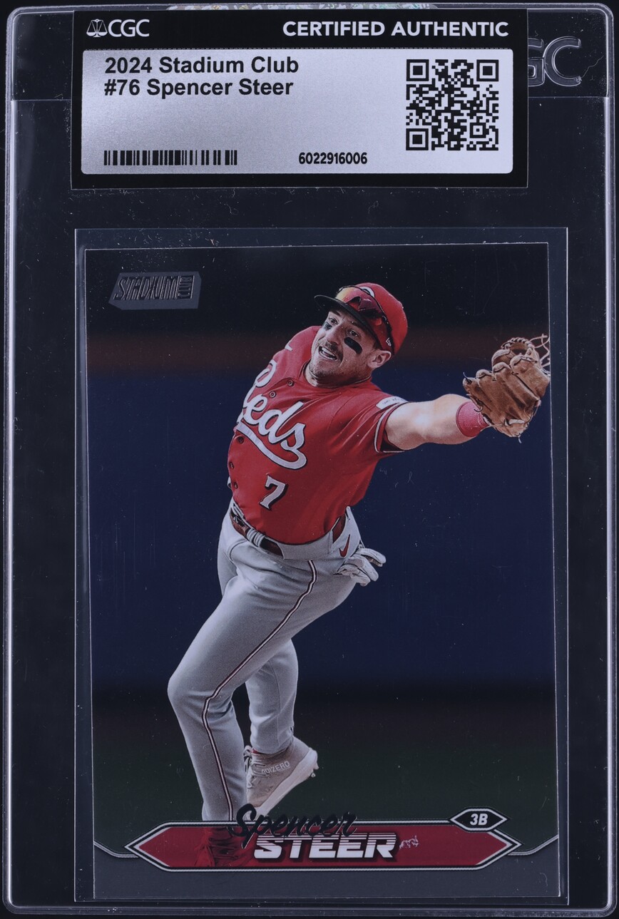 2024 Stadium Club Spencer Steer #76 CGC AUTH on Fanatics Collect