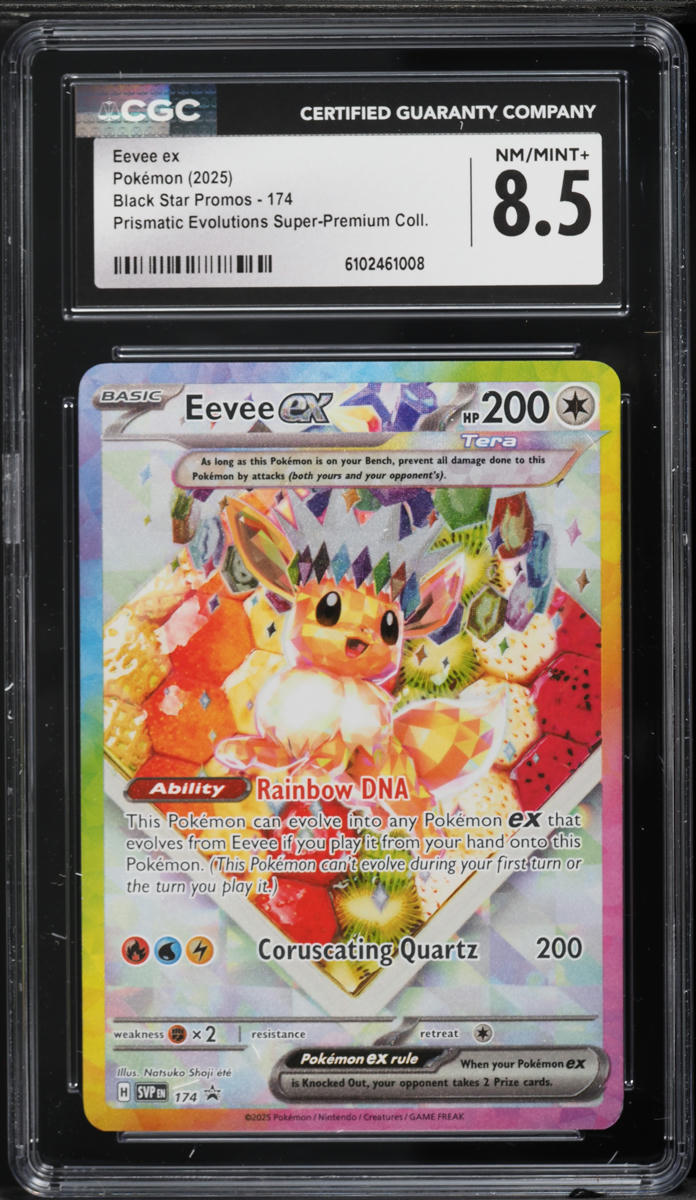 2025 Pokemon SV Promo Prismatic Evolutions Super Premium Holo Eevee ex ...