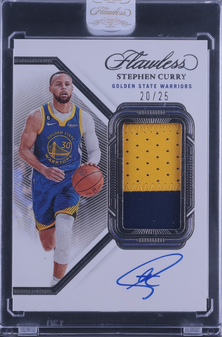 2022 Panini Flawless Vertical Stephen Curry PATCH AUTO /25 #VPA-STP CGC ...