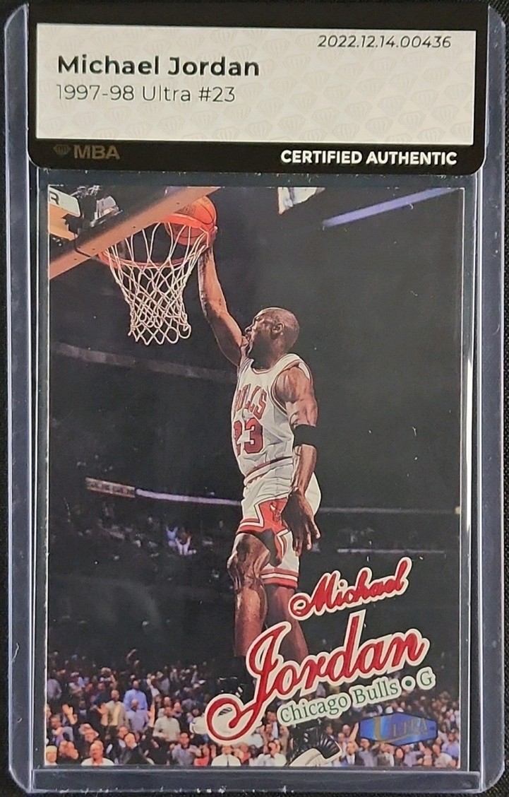 1997 Ultra Basketball Michael Jordan #23 MBA AUTH on Fanatics Collect