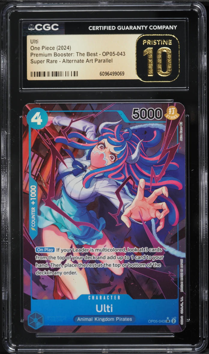 2024 One Piece Premium Booster The Best Alt Art Parallel Ulti #OP05-043 CGC 10 PRISTINE on ...
