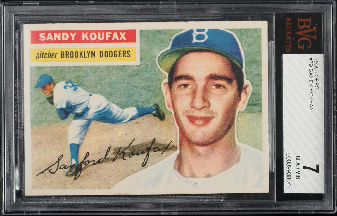 1956 Topps Sandy Koufax #79 BVG 7 NRMT on Fanatics Collect