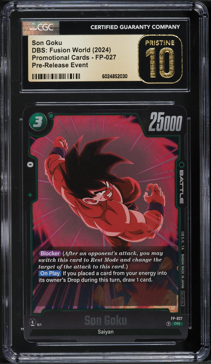 2024 Dragon Ball Super Fusion World Promo Pre-Release Event Goku CGC 10 PRISTINE on Fanatics Collect