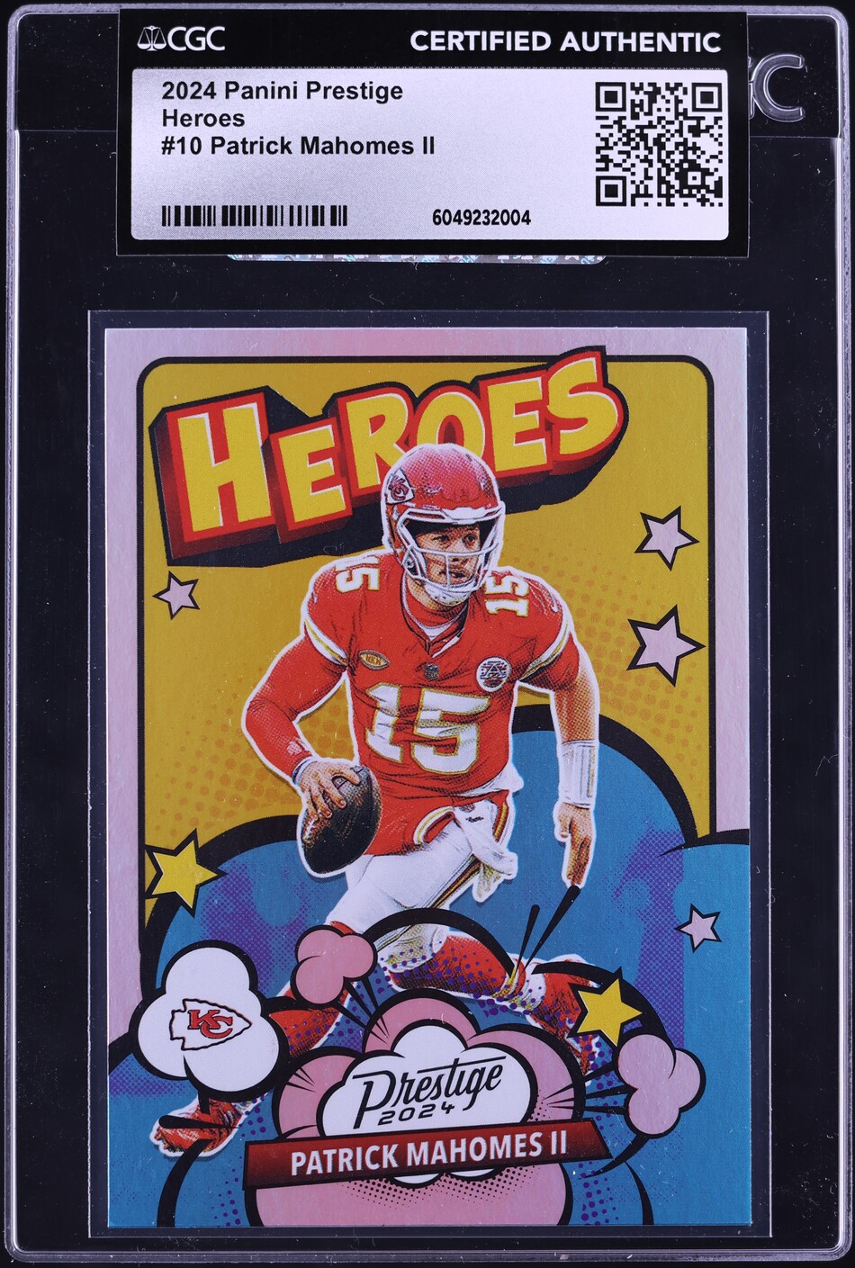 2024 Panini Prestige Heroes Patrick Mahomes II #10 CGC AUTH on Fanatics ...