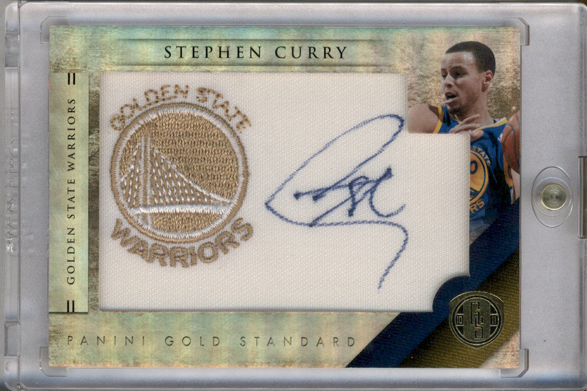 2010-11 Panini Gold Standard Gold Team Logos Stephen Curry Autograph ...
