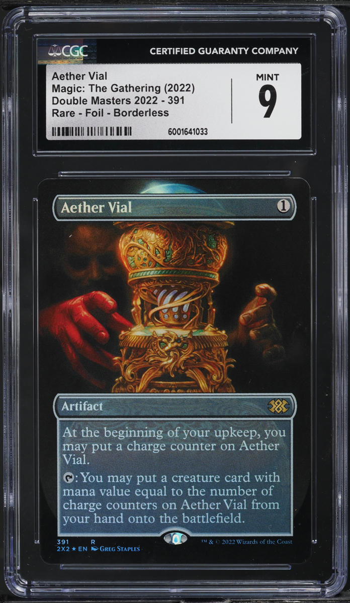2022 Magic The Gathering MTG Double Masters Foil Aether Vial #391 CGC 9 MINT on Fanatics Collect