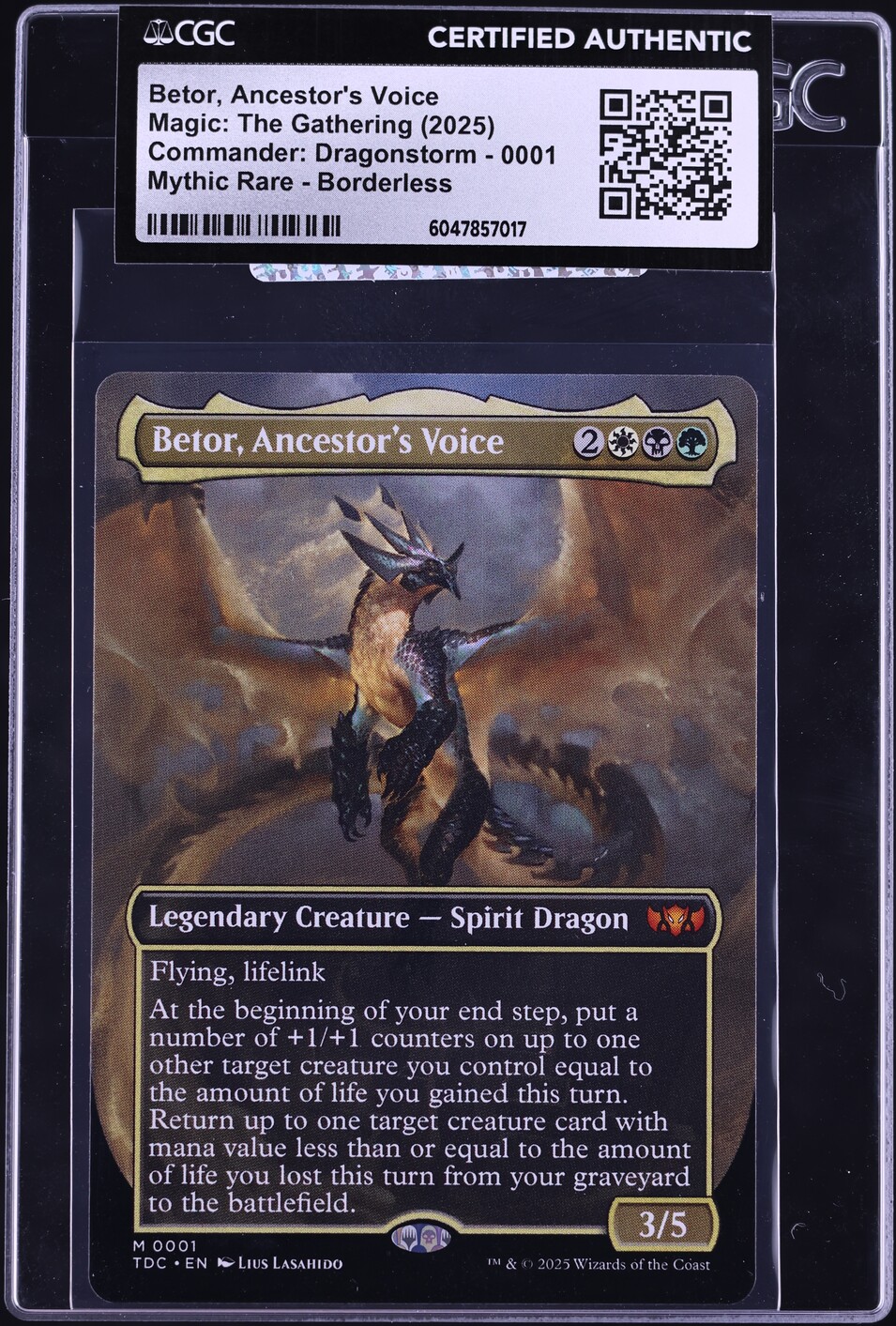 2025 Magic The Gathering MTG Dragonstorm Betor, Ancestor's Voice #1 CGC ...