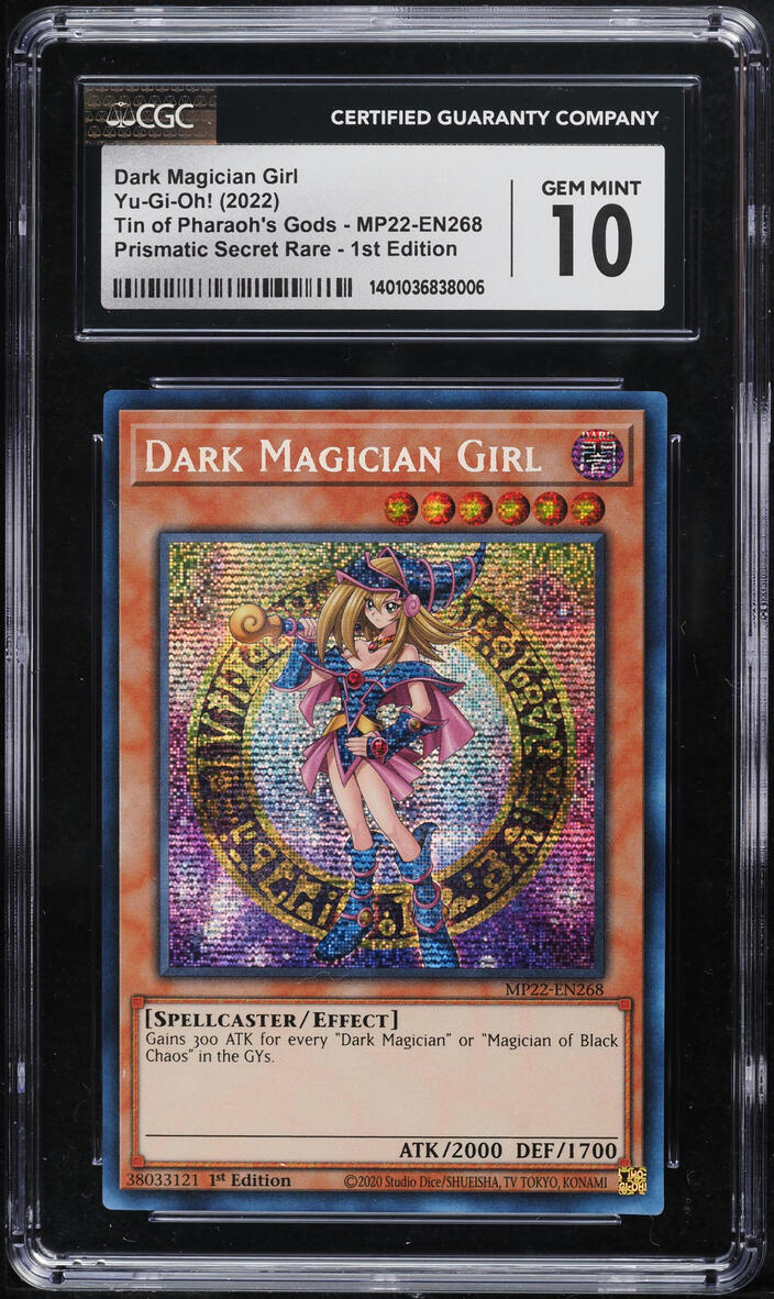 2022 Yu-Gi-Oh! MP22 1st Edition Dark Magician Girl #MP22-EN268 CGC 10 GEM MINT on Fanatics Collect