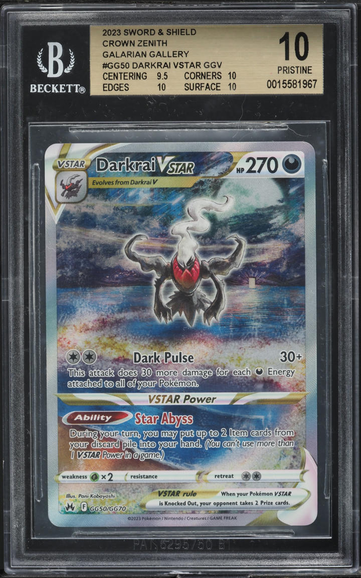 2023 Pokemon Sword & Shield Crown Zenith Leafeon VSTAR #GG35 BGS 10 ...