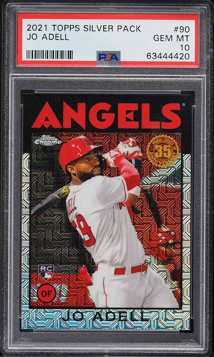 2021 Topps Silver Pack '86 Chrome Promo Jo Adell ROOKIE #88BC-90 PSA 10 ...