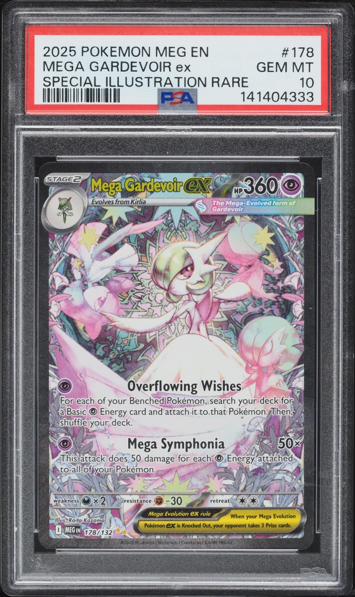 2025 Pokemon Mega Evolution SIR Mega Gardevoir ex #178 PSA 10 GEM MINT ...