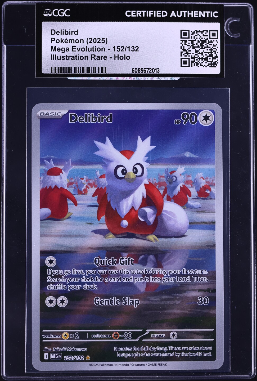2025 Pokemon Mega Evolution IR Delibird #152 CGC AUTH on Fanatics Collect