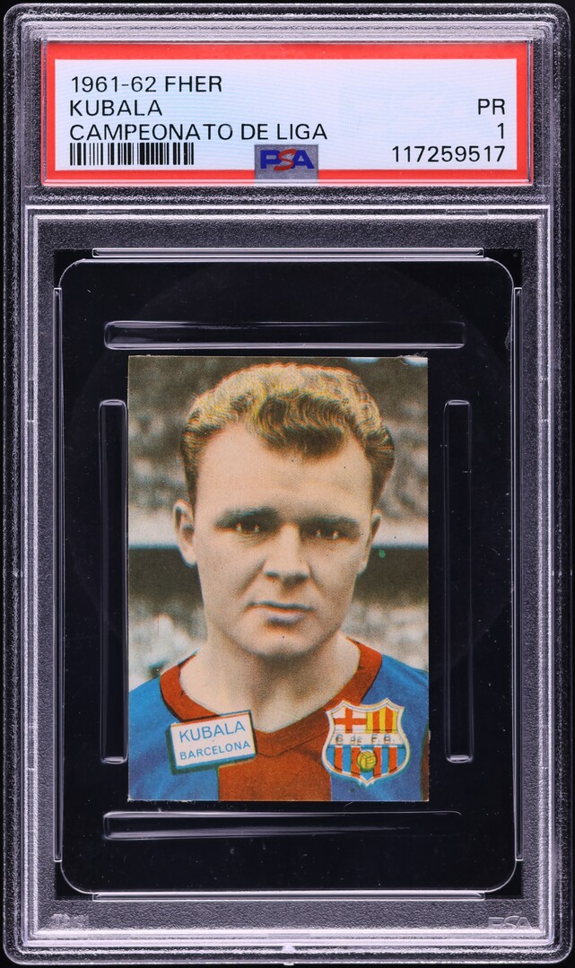 1961 Fher Campeonato Kubala PSA 1 PR on Fanatics Collect