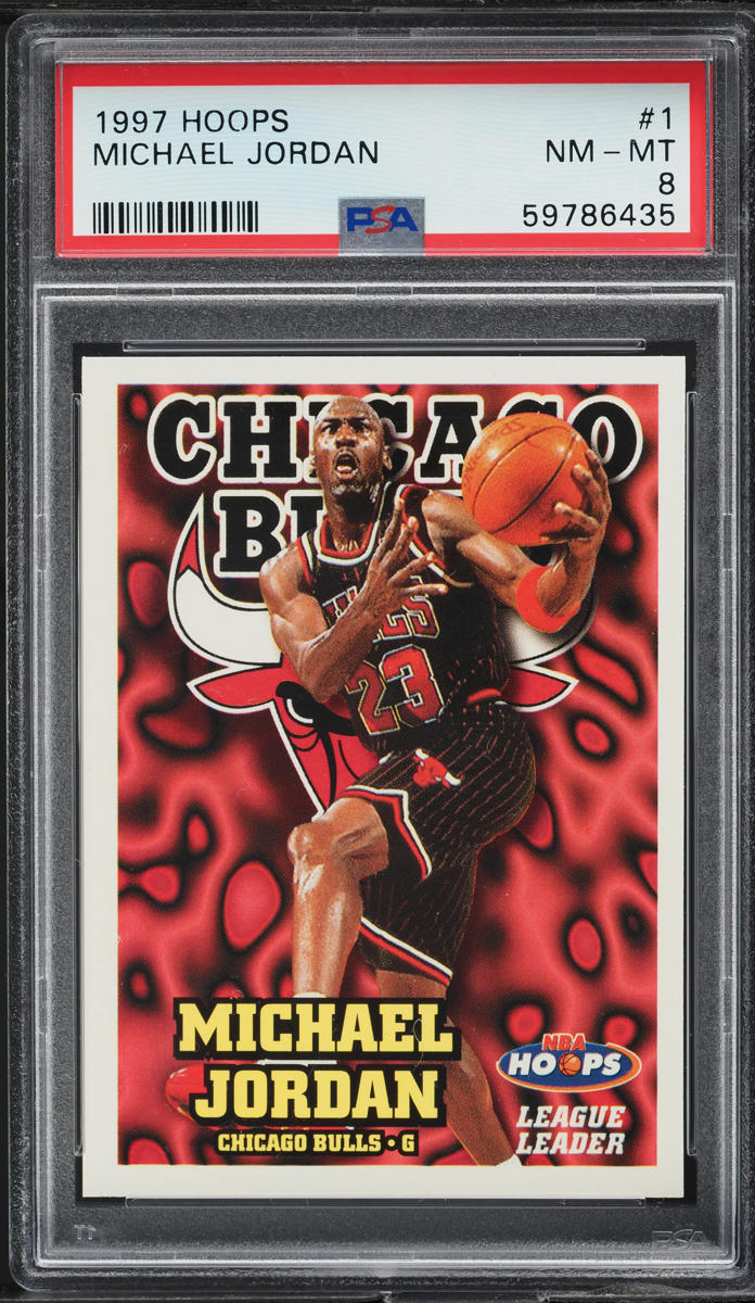 1997 Hoops Michael Jordan #123 PSA 8 NM-MT on Fanatics Collect