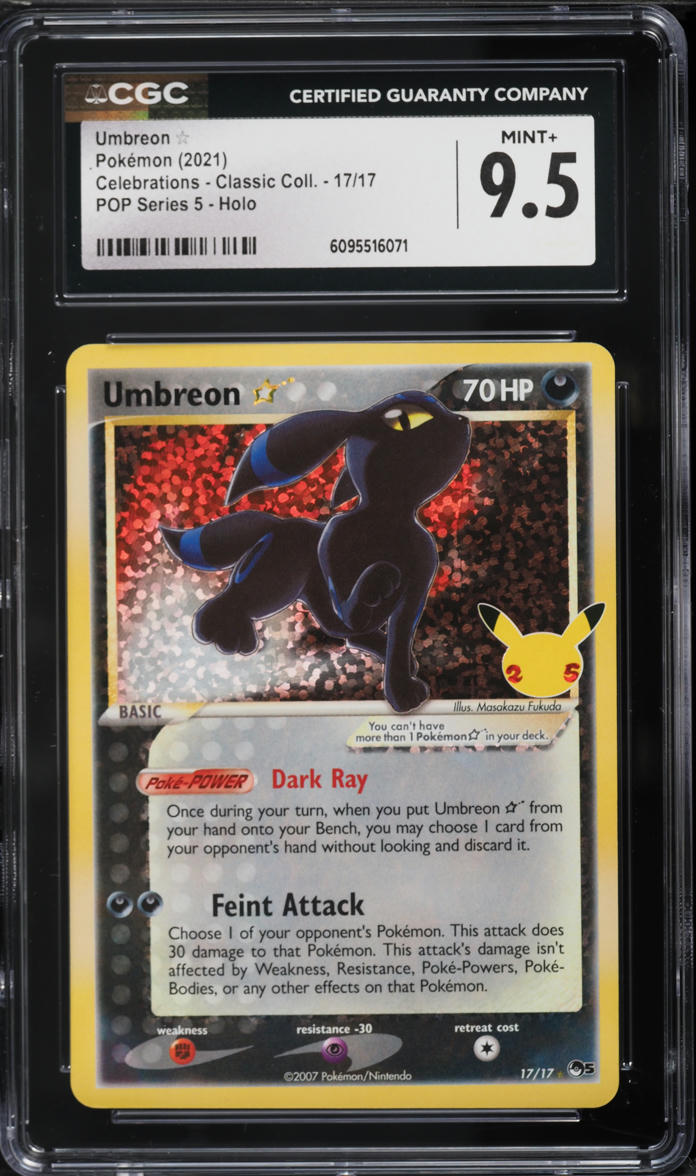 2021 Pokemon Sword & Shield Celebrations POP Series 5 Holo Umbreon Gold ...