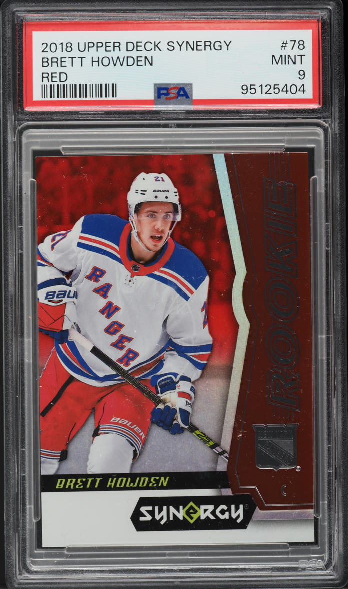 2018 Upper Deck Synergy Red Brett Howden ROOKIE #78 PSA 9 MINT on ...