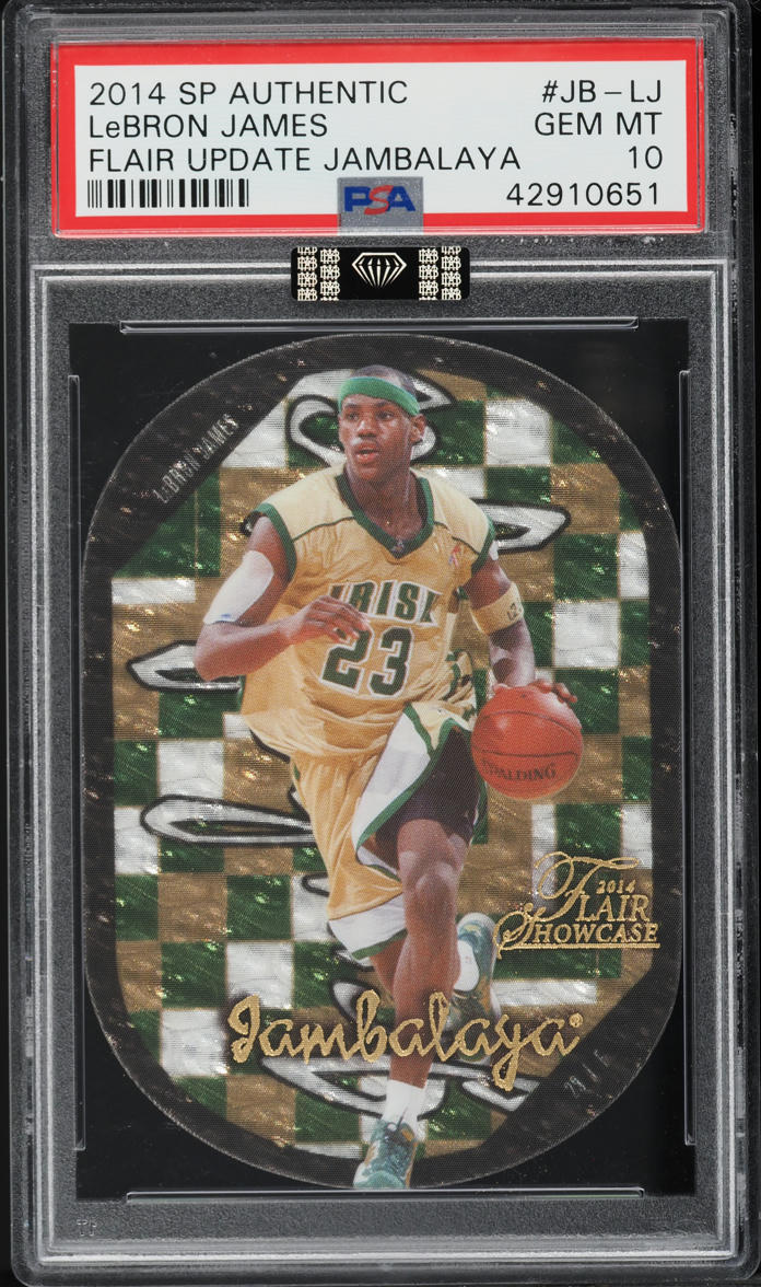 2014 SP Authentic Flair Jambalaya Lebron James #JB-LJ MBA Black PSA 10 ...