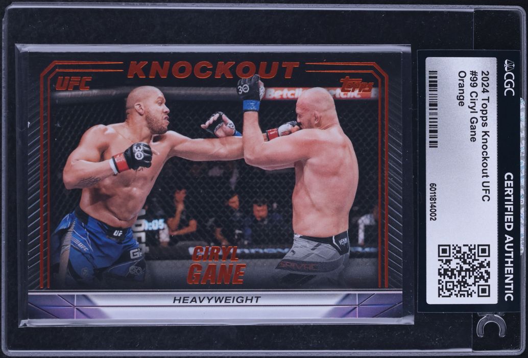 2024 Topps Knockout UFC Orange Ciryl Gane #99 CGC AUTH on Fanatics Collect