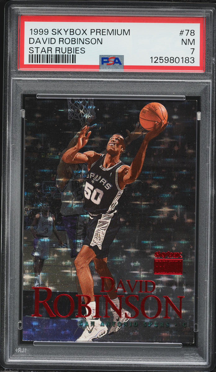 1999 Skybox Premium Star Rubies David Robinson /45 #78 PSA 7 NRMT on Fanatics Collect