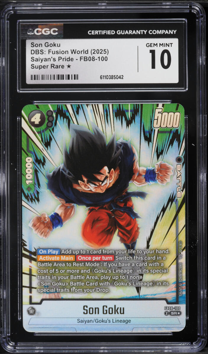 2025 Dragon Ball Super Fusion World Saiyan's Pride SR Son Goku #FB08 ...