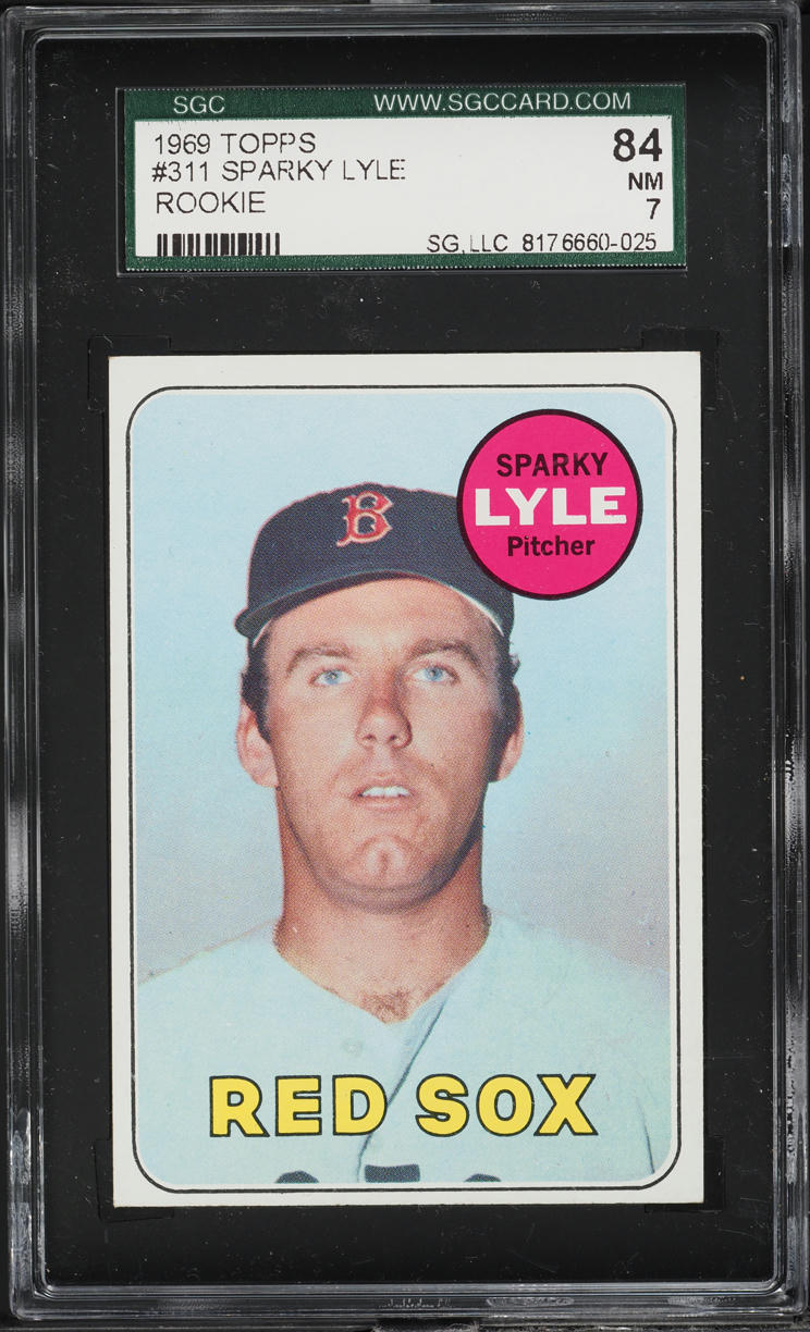1969 Topps Sparky Lyle ROOKIE #311 SGC 7 NRMT on Fanatics Collect