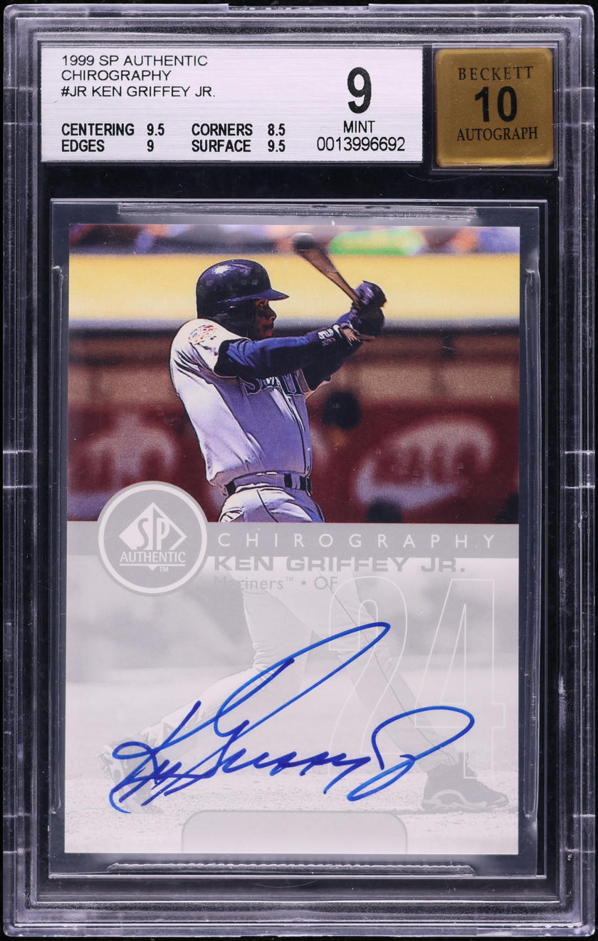 1999 SP Authentic Chirography Ken Griffey Jr. AUTO #JR BGS 9 MINT on ...