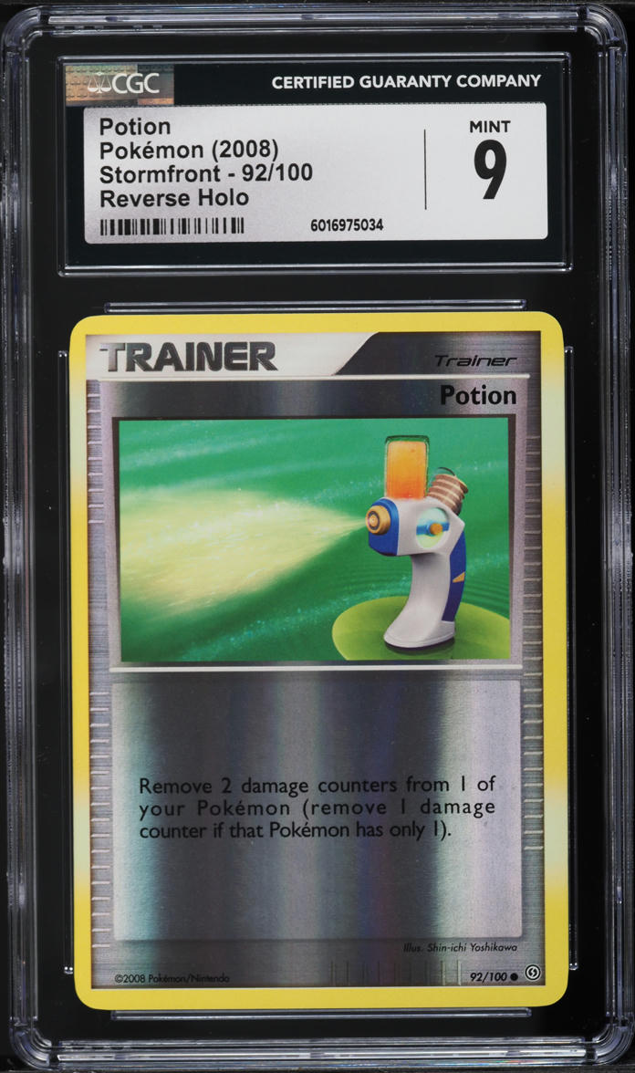 2008 Pokemon Diamond & Pearl Reverse Holo Potion #92 CGC 9 MINT on Fanatics Collect