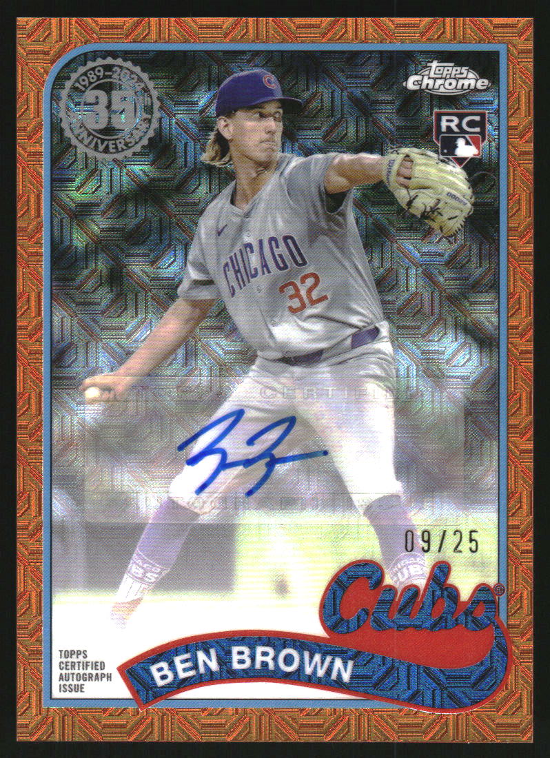 2024 Topps Update '89 Silver Pack Chrome Auto Orange Refractors Ben ...