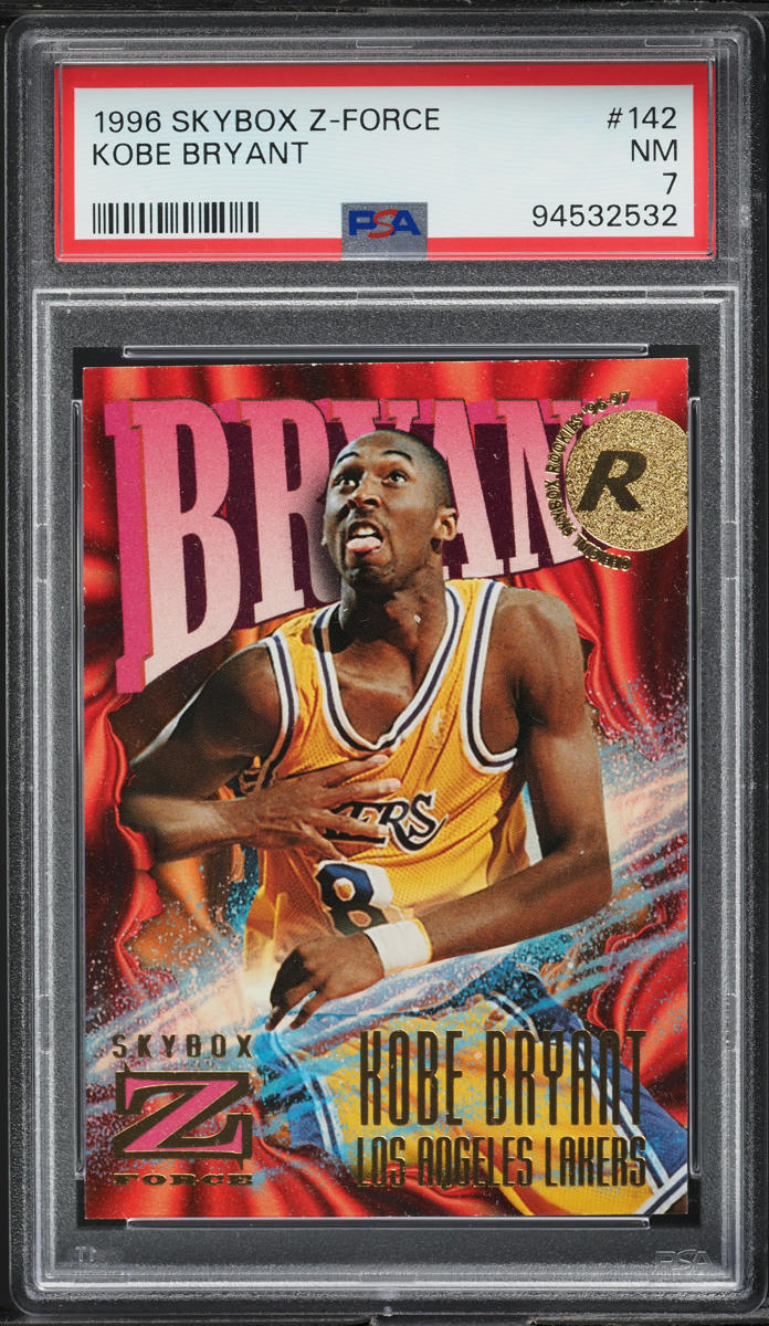 1996 Skybox Z-Force Kobe Bryant ROOKIE #142 PSA 7 NRMT on Fanatics Collect