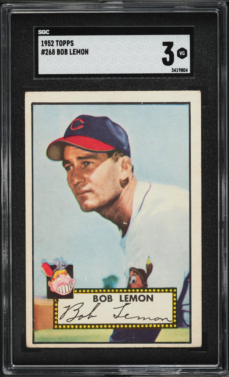 1952 Topps Bob Lemon #268 SGC 3 VG on Fanatics Collect