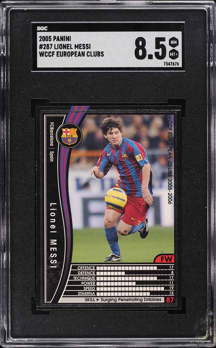 2005 Panini WCCF European Clubs Lionel Messi #287 SGC 8.5 NM-MT+ on ...